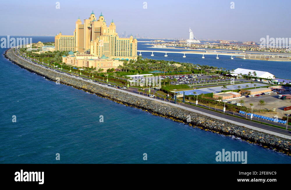 A breathtaking visual of the Atlantis The Palm as the cameraes beside ...