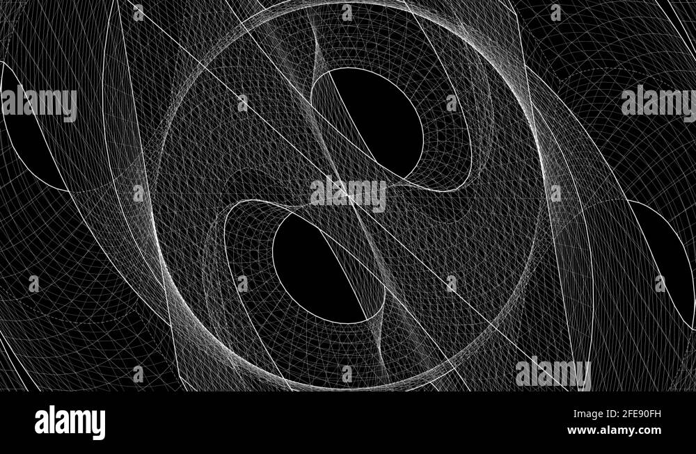 Wire Frame 3D Surface Floating Spreading Evolving Motion Loop Animation ...