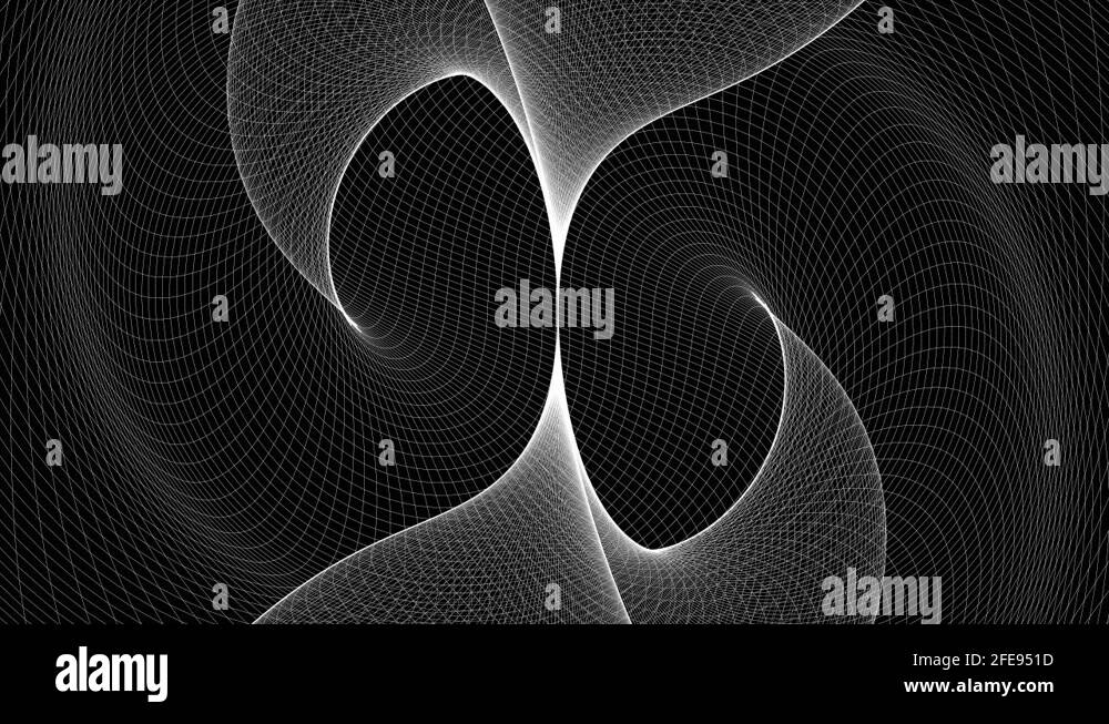 Wire Frame 3D Surface Floating Spreading Evolving Motion Loop Animation ...