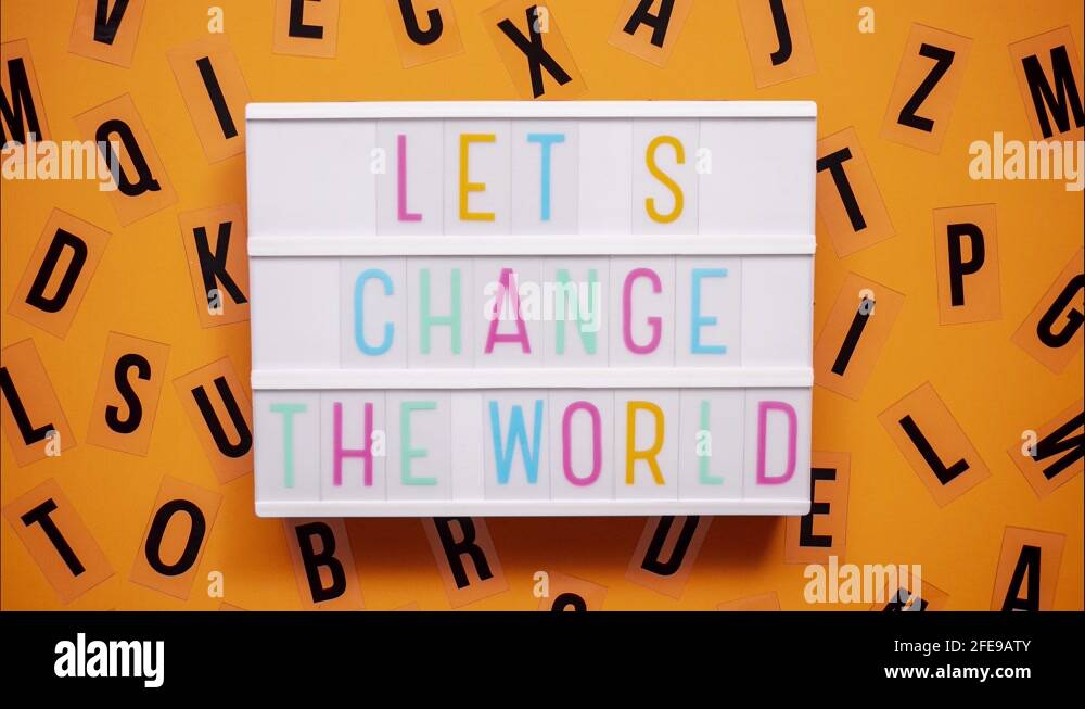 Lets change sign Stock Videos & Footage - HD and 4K Video Clips - Alamy