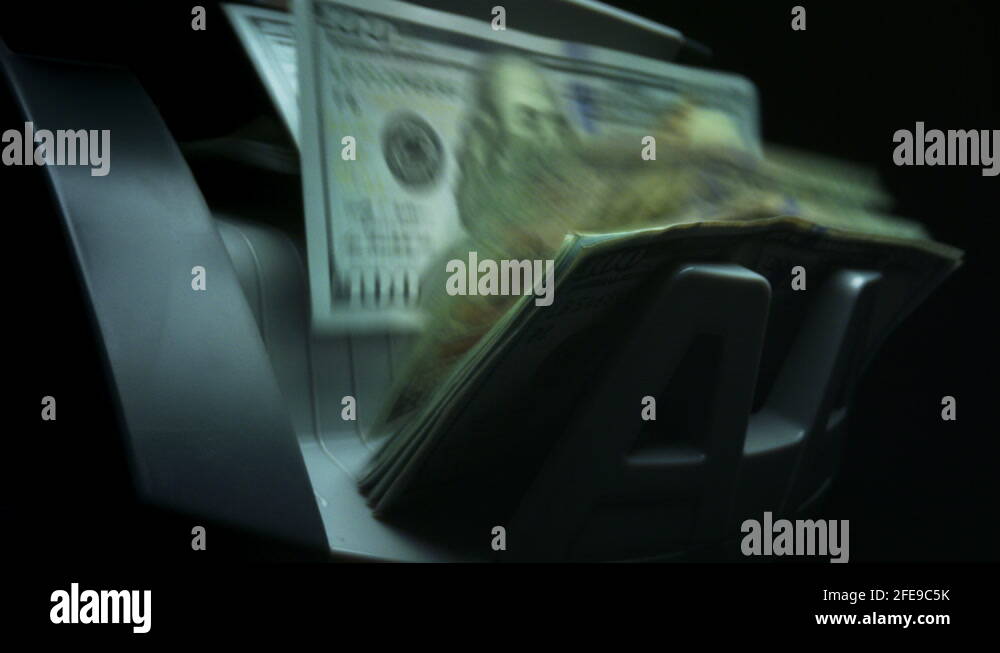 Equipment for calculation paper currency. Banknote counter counting ...