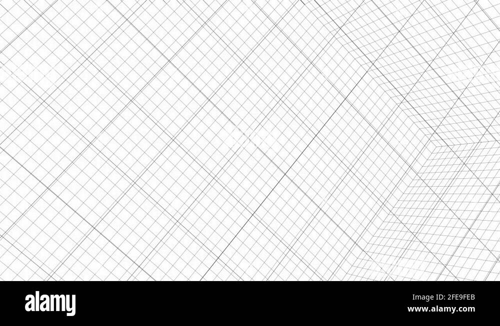 Structure Grid On White Background Loop Animation Stock Video Footage ...