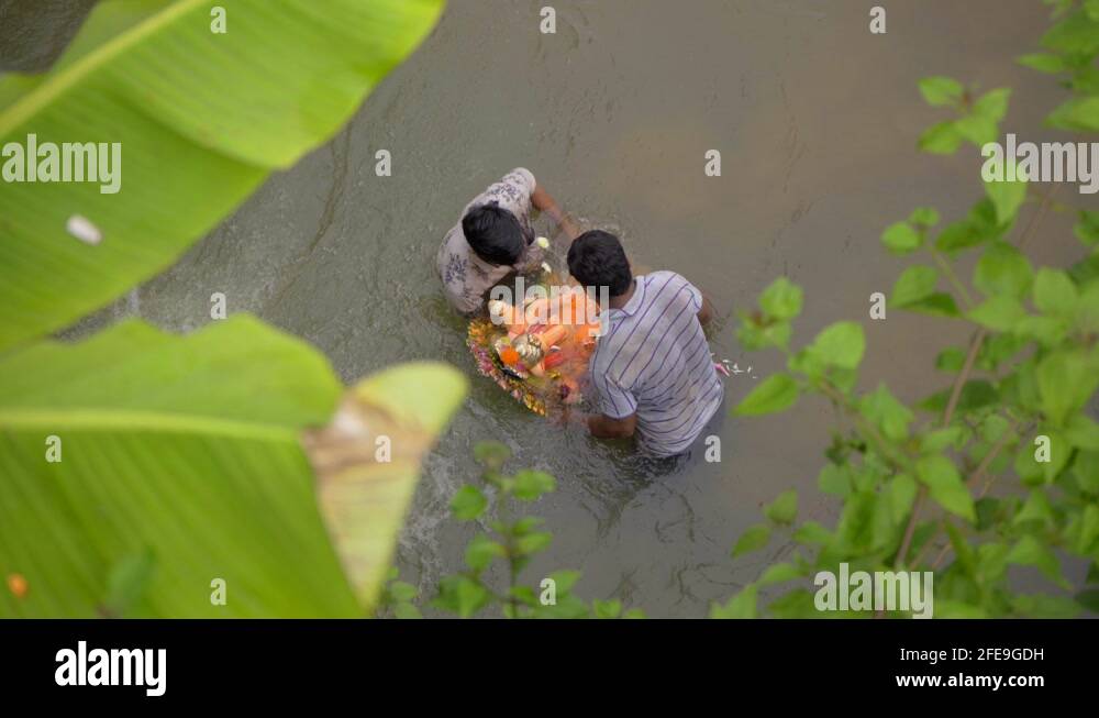 28th august Ganpati visarga Indian festival in India Maharashtra Stock ...