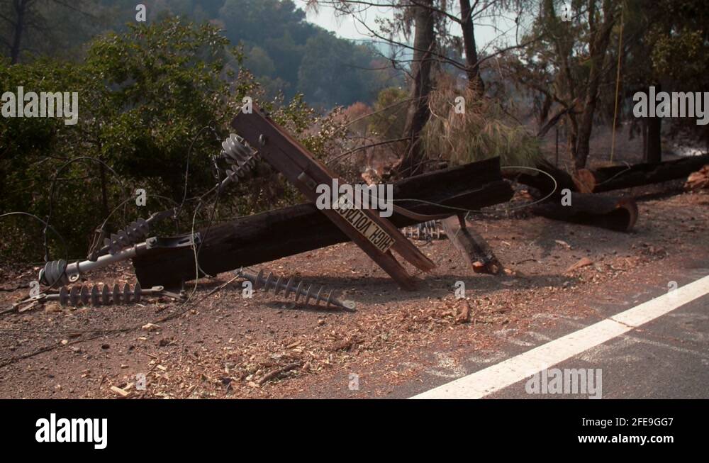 Destroyed power pole Stock Videos & Footage - HD and 4K Video Clips - Alamy