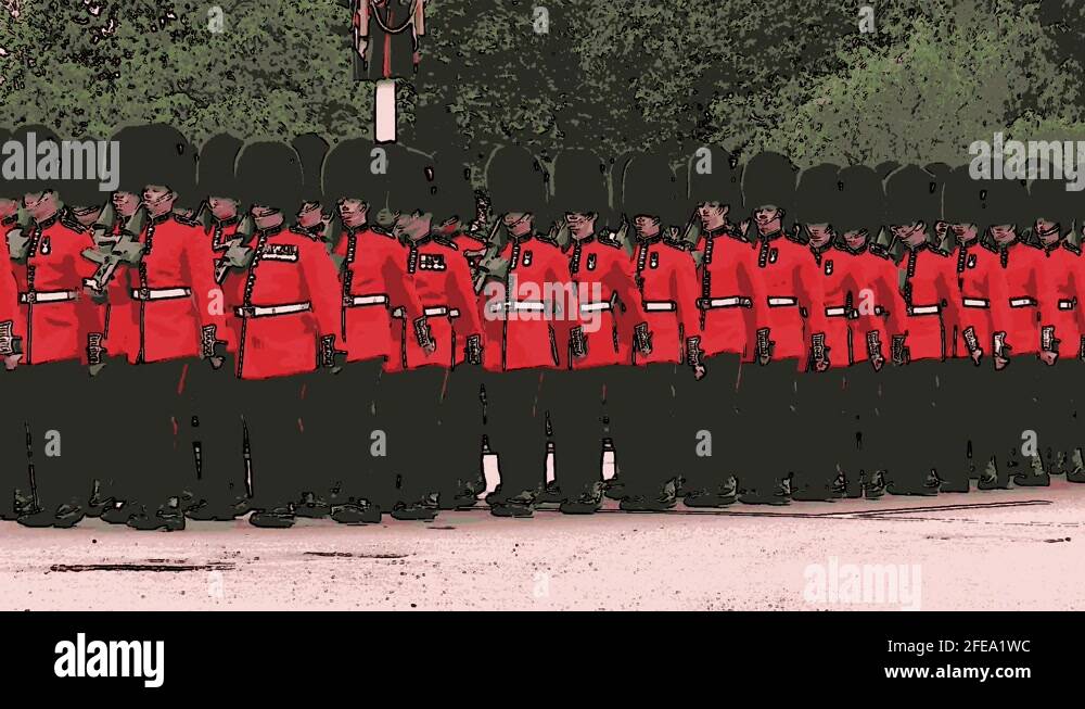 Trooping the colour cartoon effect Stock Videos & Footage - HD and 4K ...