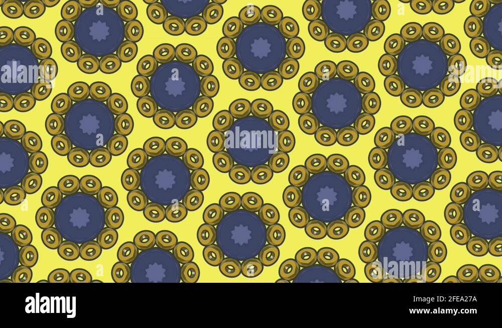 Rotating graphic design with yellow background. Background with graphic ...