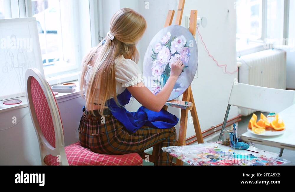 Art students with paintings Stock Videos & Footage - HD and 4K Video ...