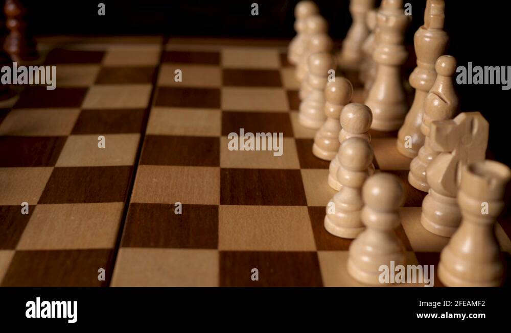 Sliding from one side to the other side of a chess board Stock Video ...