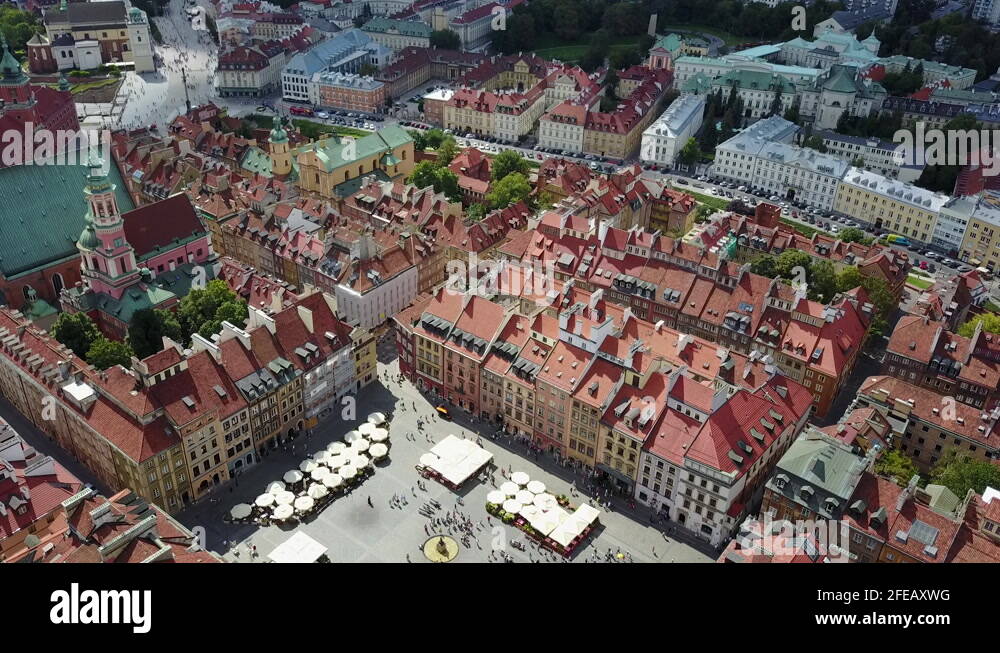 Warsaw beautiful scenic square Stock Videos & Footage - HD and 4K Video ...