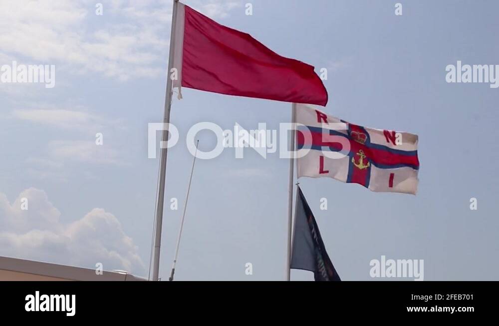 Rnli lifeboat flag Stock Videos & Footage - HD and 4K Video Clips - Alamy
