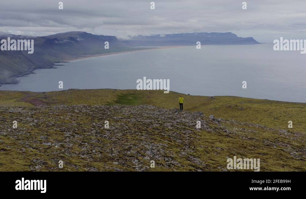 Man standing on cliff atlantic Stock Videos & Footage - HD and 4K Video ...