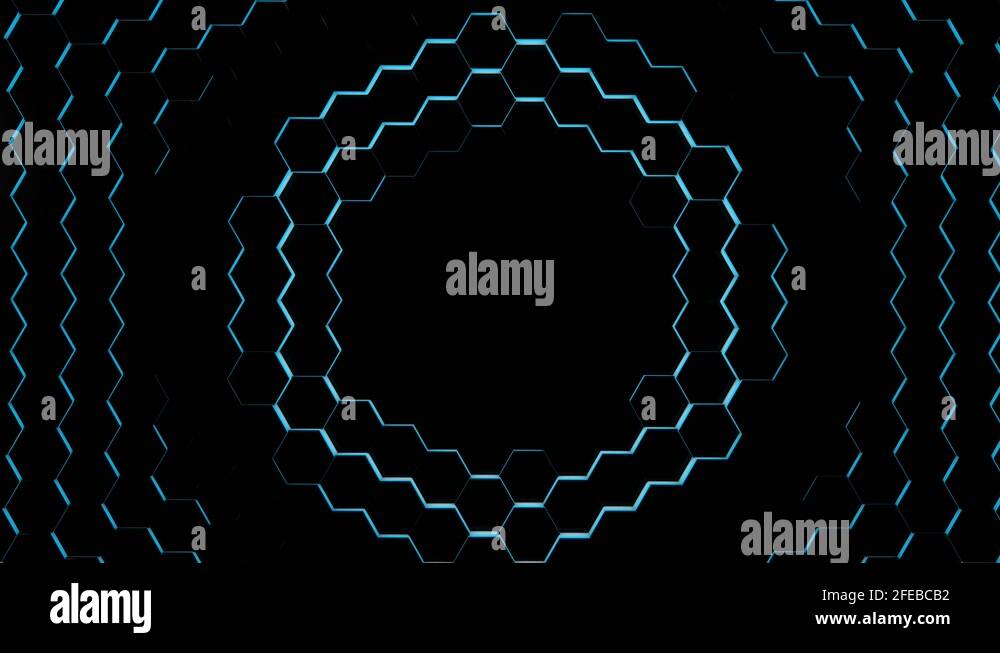 Abstract background loop futuristic hexagon Stock Videos & Footage - HD and 4K Video Clips - Alamy