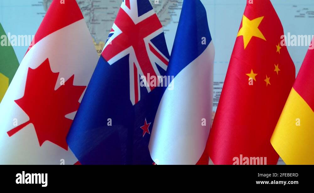 Dolly of the G20 Group of Twenty country flags. international forum ...