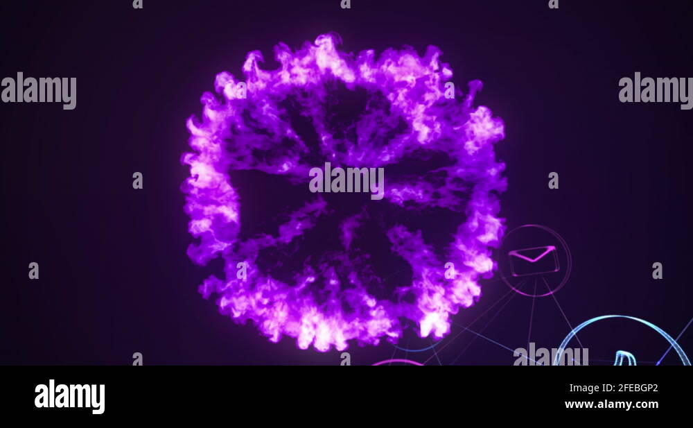 Shock wave explosion against black background Stock Video Footage - Alamy