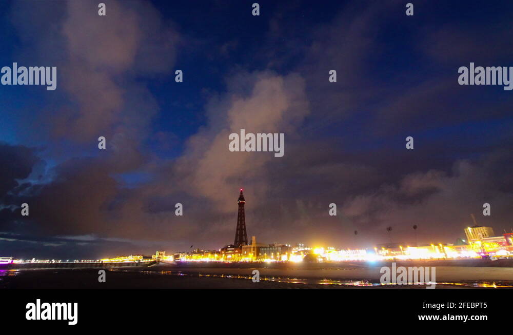 Blackpool tower at night Stock Videos & Footage - HD and 4K Video Clips ...