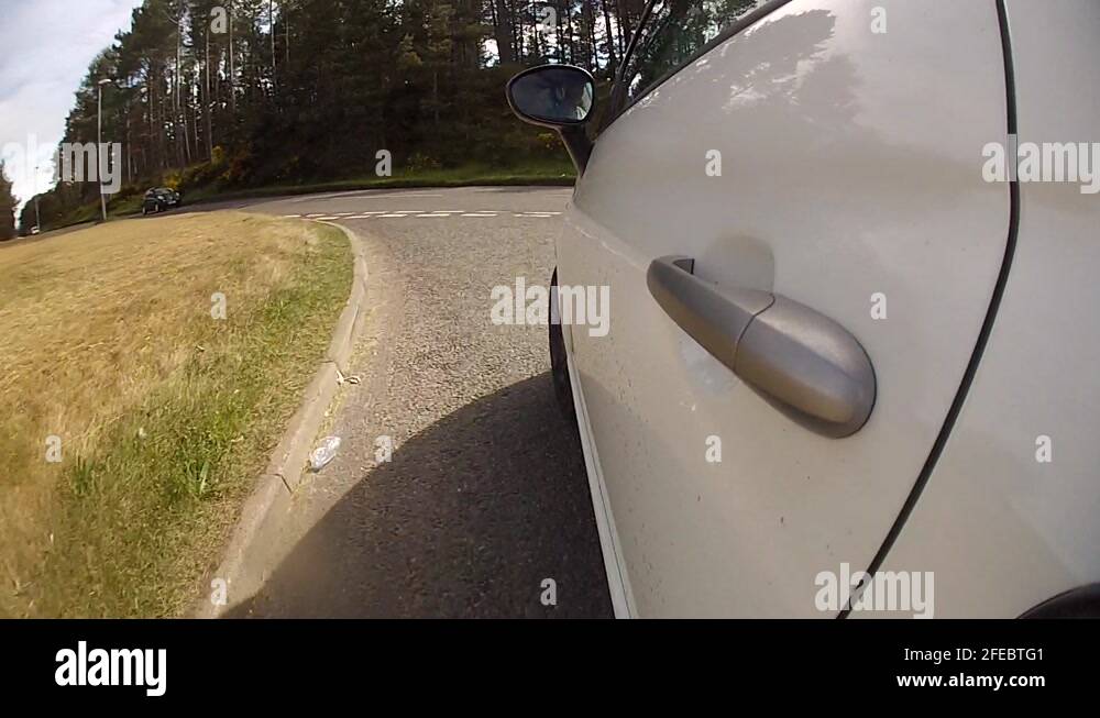 View of car driving from outside vehicle Stock Videos & Footage - HD ...
