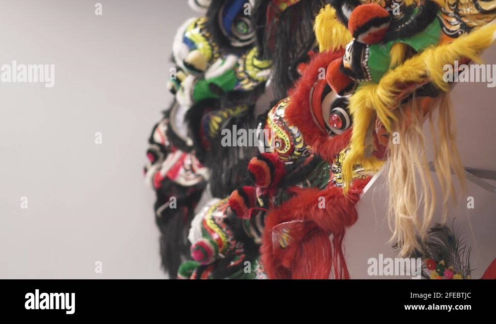 Chinese lion dance head costume Stock Videos & Footage - HD and 4K ...