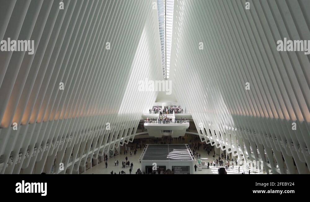 World Trade Center Terminal Station aka Oculus, New York USA ...