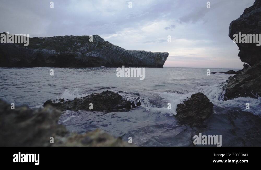 Slow motion ocean waves rocky Stock Videos & Footage - HD and 4K Video ...