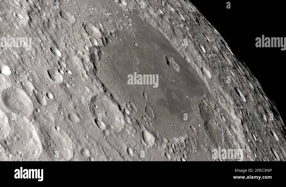 Far Side of the Moon, Tsiolkovskiy Crater Stock Video Footage - Alamy