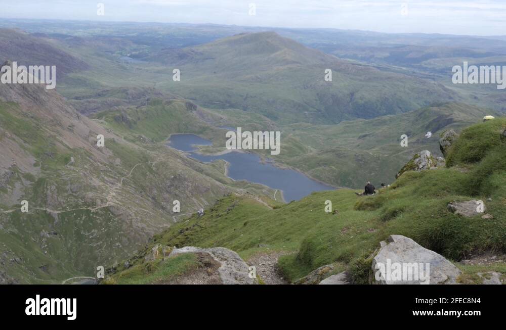 View snowdon mountain range snowdonia national park Stock Videos ...