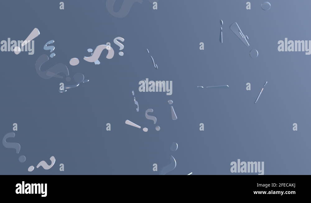 Exclamation Marks Dynamic Animation 4K , Falling of exclamation marks ...
