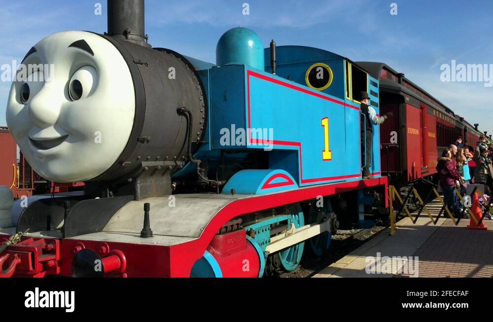 Thomas the blue tank engine, a popular children's book and tv show ...