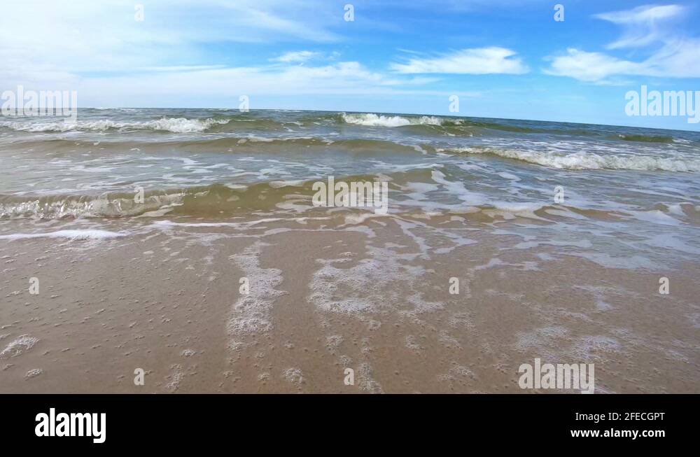 Peaceful ocean waves on sandy Stock Videos & Footage - HD and 4K Video ...