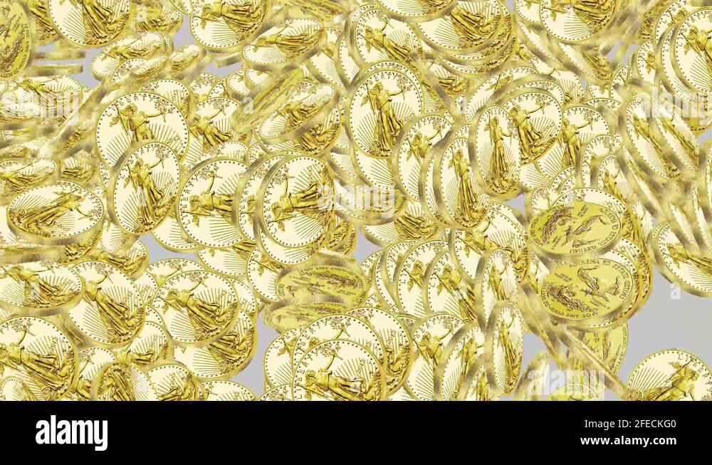 Stack of american gold eagle coins Stock Videos & Footage - HD and 4K ...