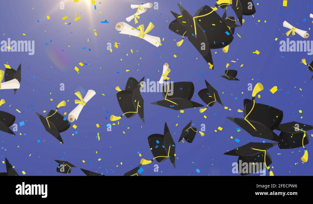 Graduation cap icons Stock Videos & Footage - HD and 4K Video Clips - Alamy