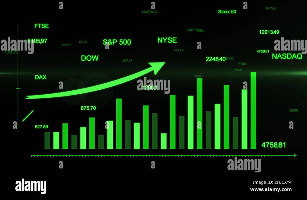 Stock market chart arrow screen Stock Videos & Footage - HD and 4K ...