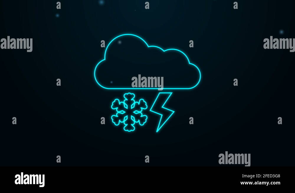 Snow cloud icon outline Stock Videos & Footage - HD and 4K Video Clips ...