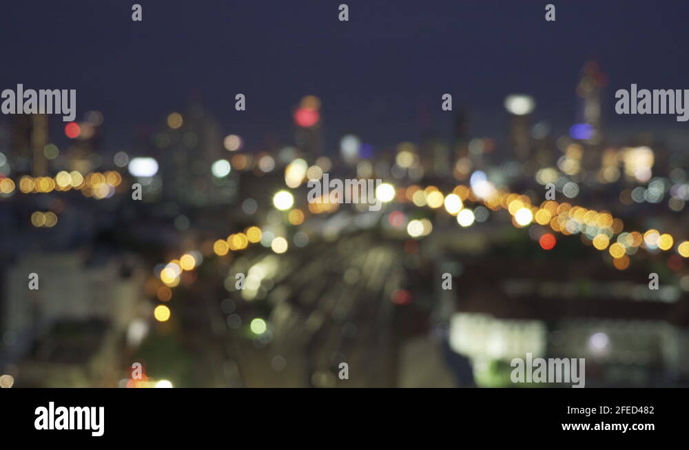 Bokeh abstract background of skyscraper buildings in Bangkok city ...