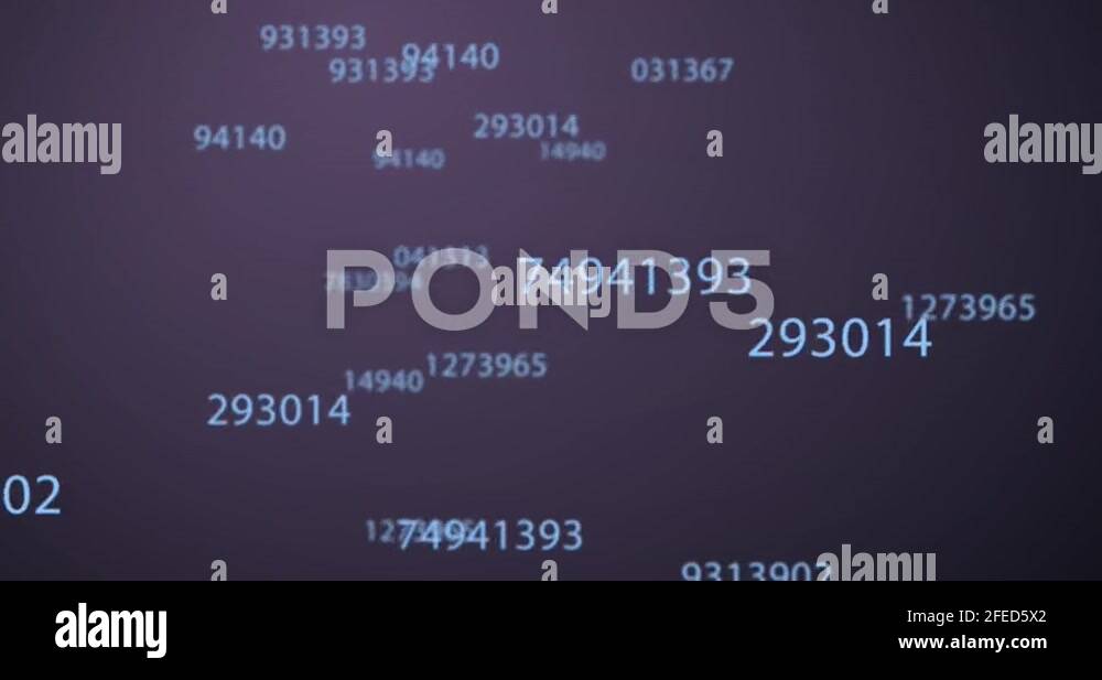 Multiple outlined numbers rising growing changing animation Stock Video ...