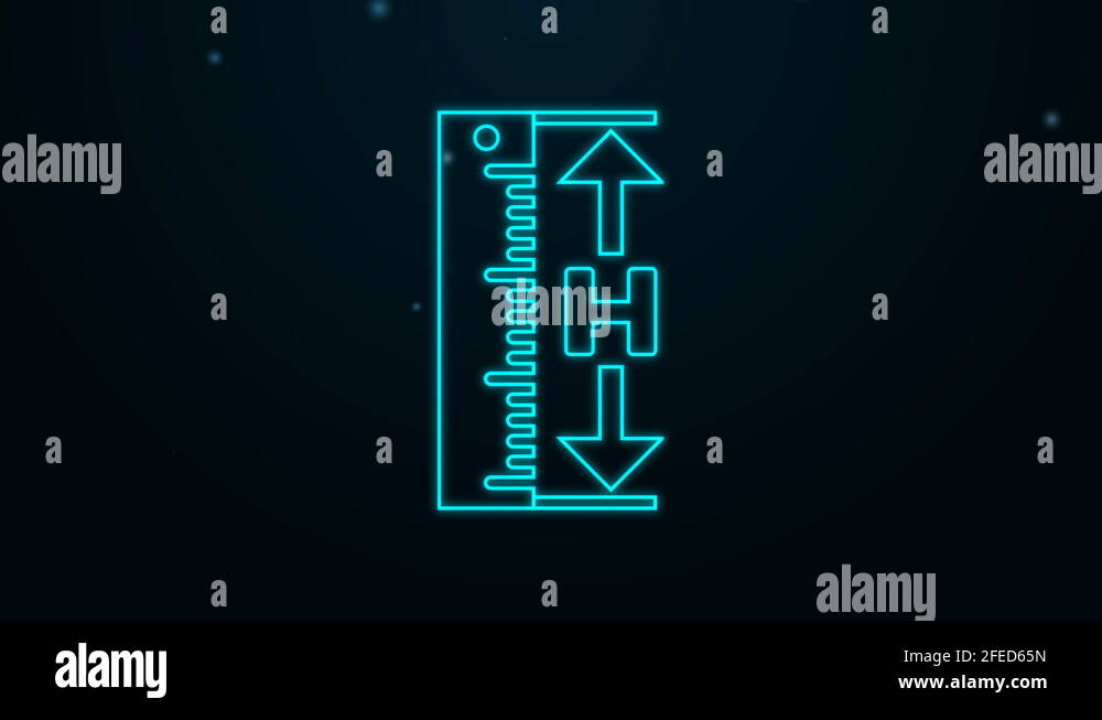 Measuring height length icon ruler Stock Videos & Footage - HD and 4K ...