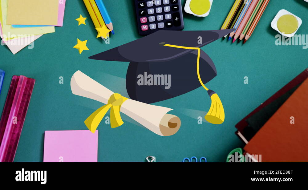Graduation cap diploma books Stock Videos & Footage - HD and 4K Video ...