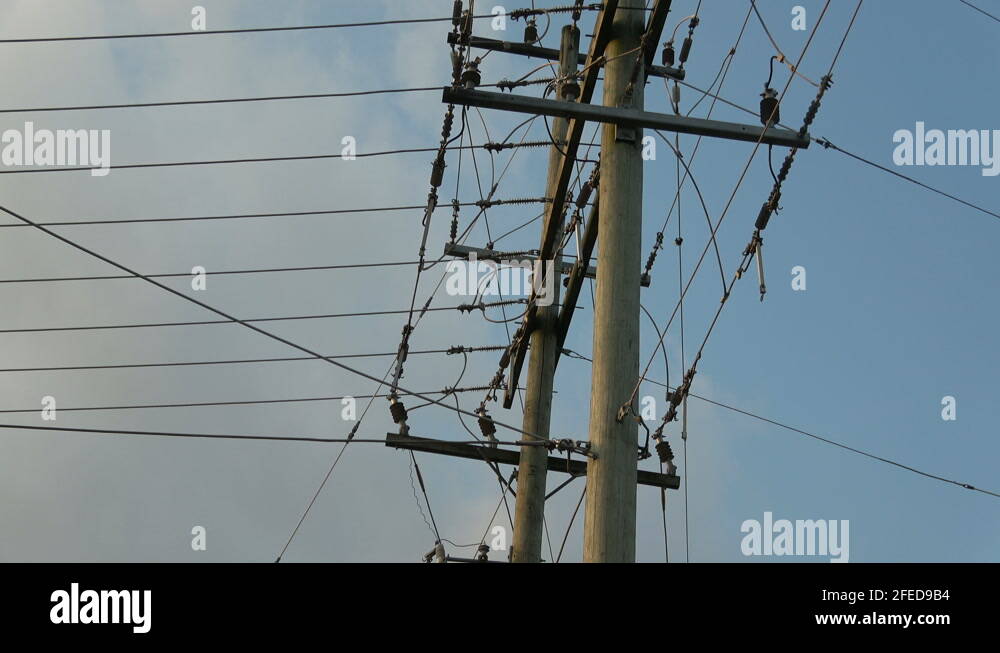 Power lines wooden Stock Videos & Footage - HD and 4K Video Clips - Alamy