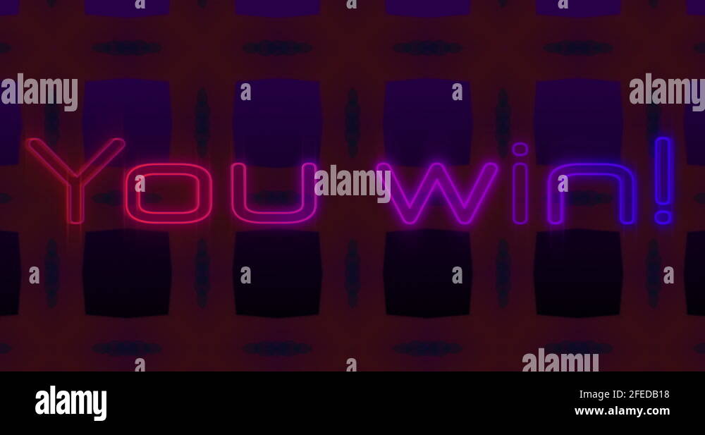 You win text against abstract moving background Stock Video Footage - Alamy