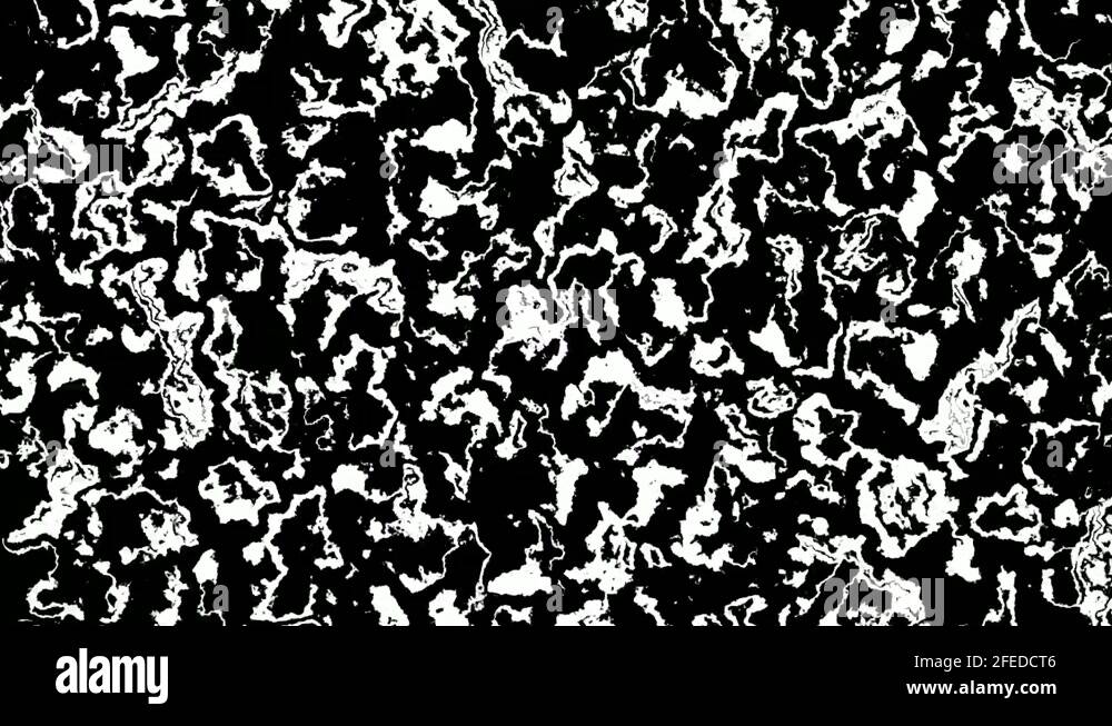 Animation of haphazard black and white patterns floating and rotating ...