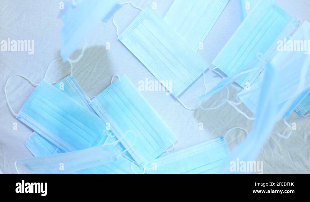 Falling disposable mask's (02) FULLHD Stock Video Footage - Alamy