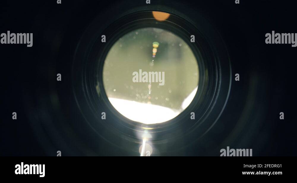 Lens flare abstract background Light leak sun shining through camera ...