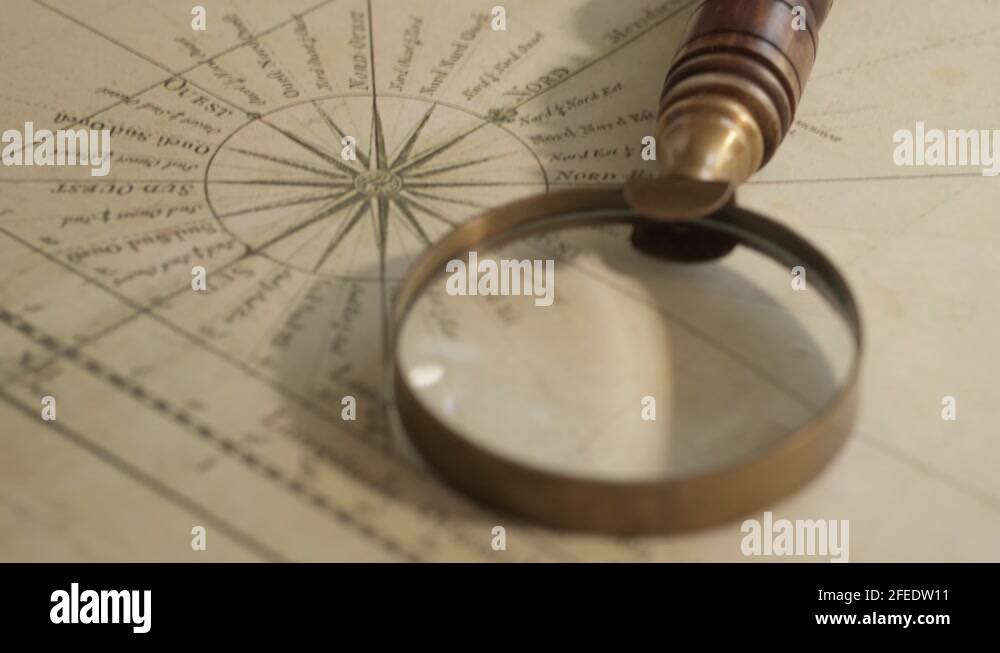 Art concept vintage magnifying glass Stock Videos & Footage - HD and 4K ...