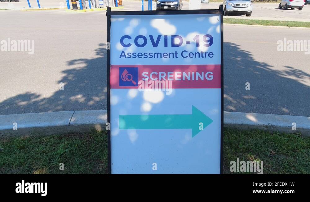Covid-19 Assessment Centre Screening Parking and Screening Tent sign ...