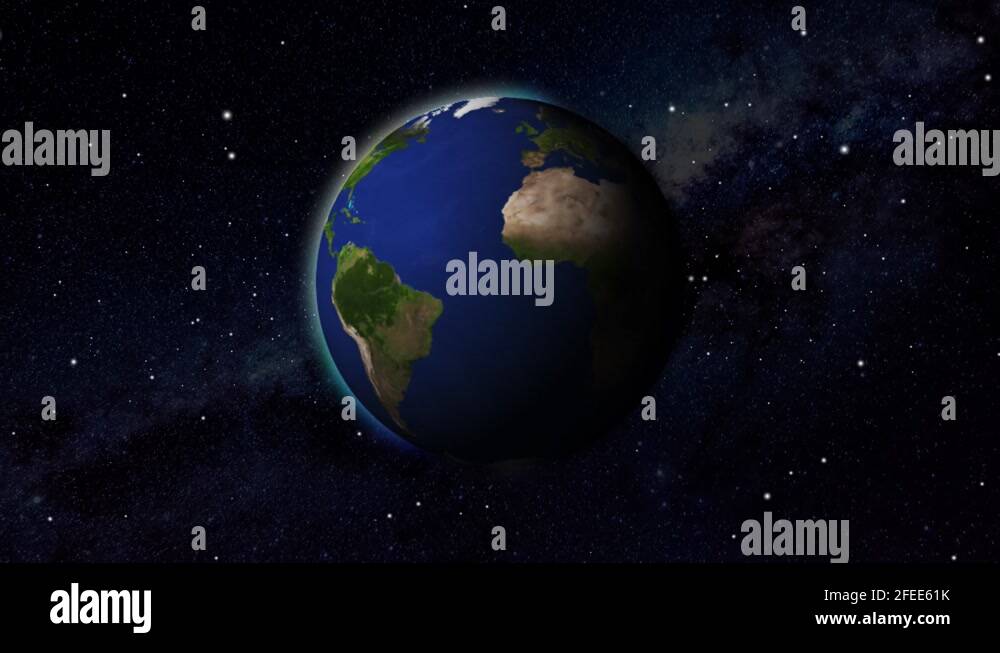 zoom out, planet earth in the great universe Stock Video Footage - Alamy