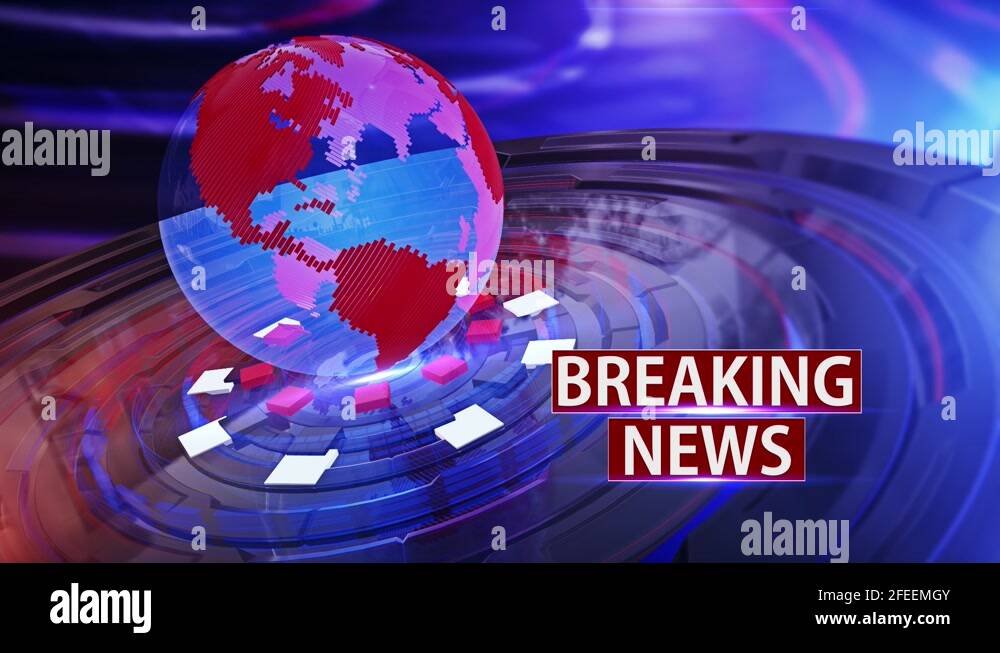 Breaking News Background Loop Stock Video Footage - Alamy
