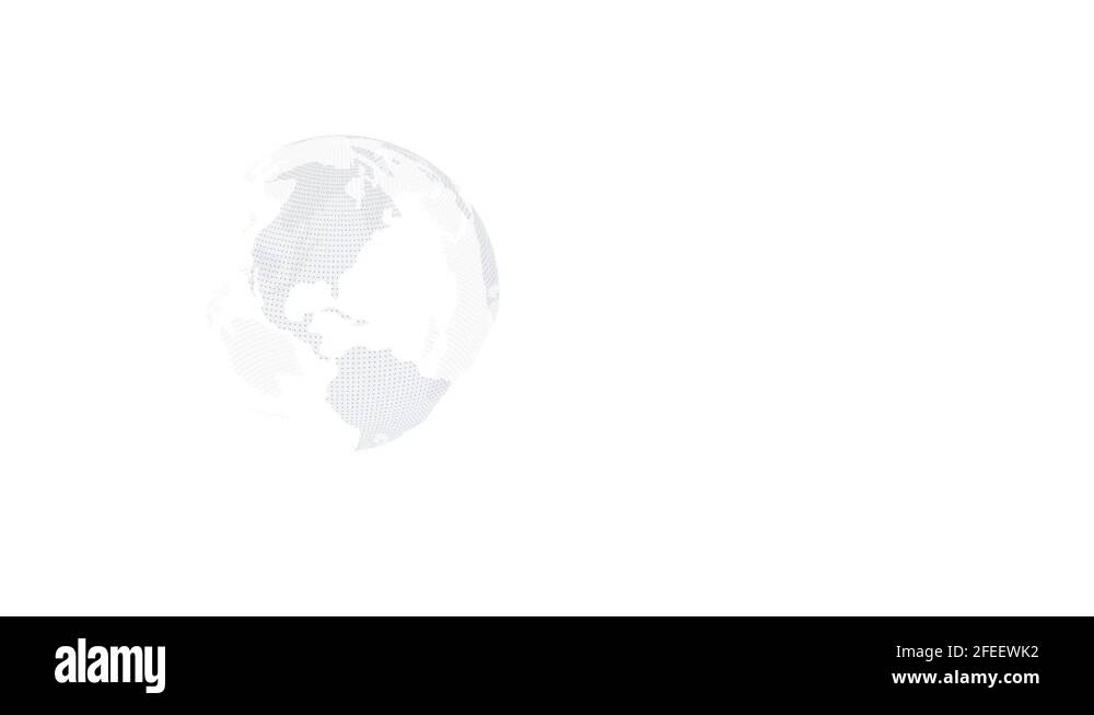 Looping background of globe with clean design. Perfect to use as a mask ...