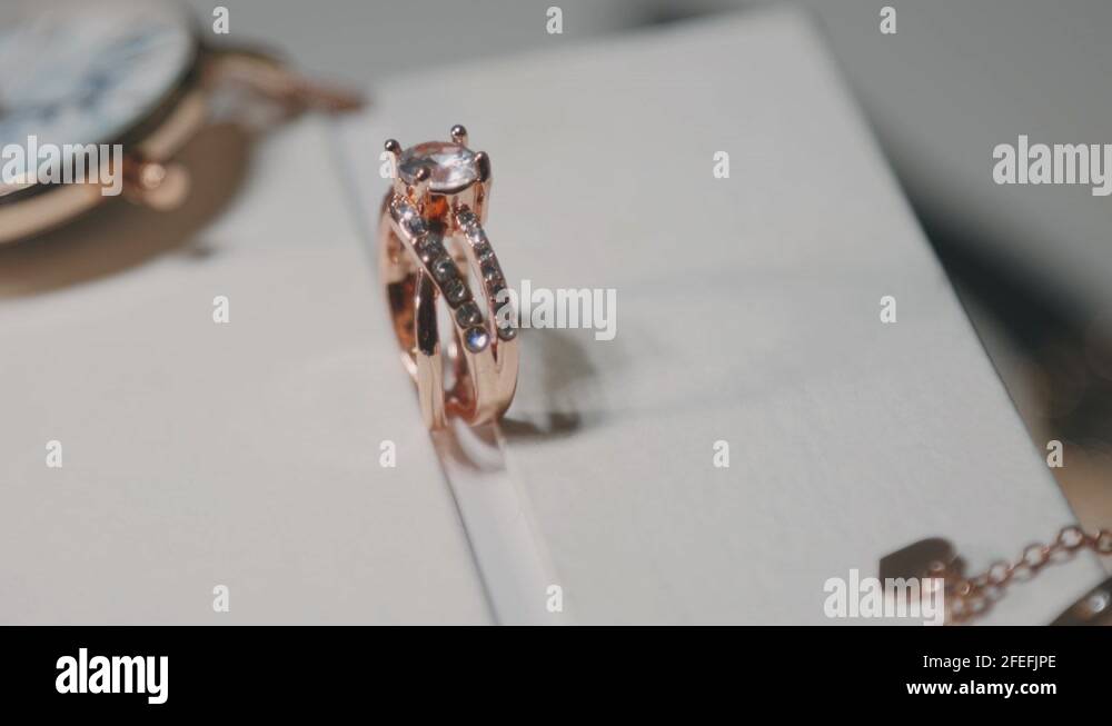 White rose gold jewelry ring Stock Videos & Footage - HD and 4K Video ...