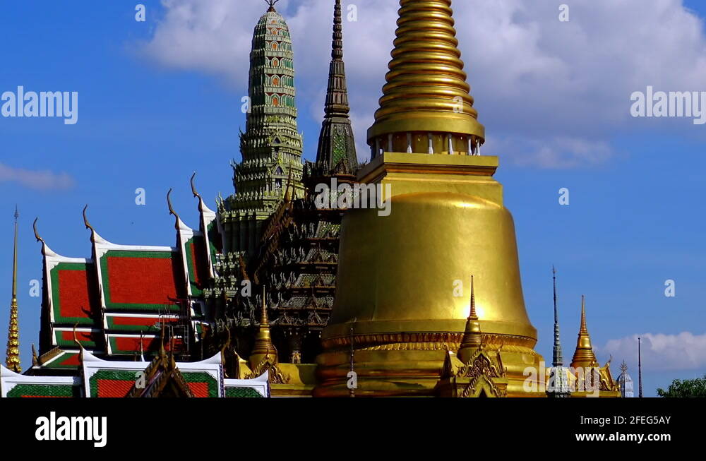 Great temple structure inside Royal Palace in Bangkok, Thailand Stock ...