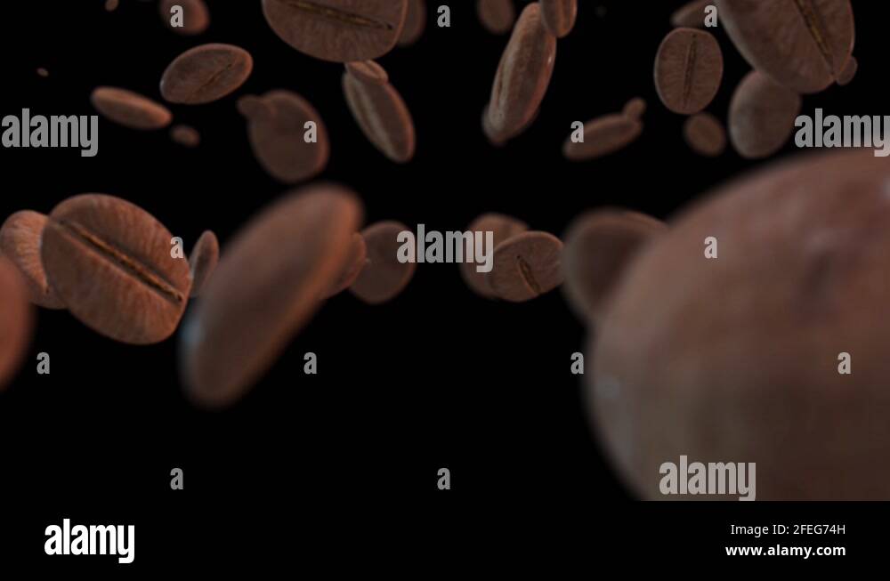 Coffee Beans Animation for overlays or backgrounds Stock Video Footage ...
