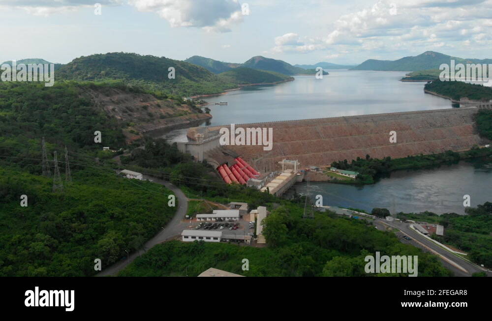 Hydroelectric Dam in Akosombo Ghana Stock Video Footage - Alamy